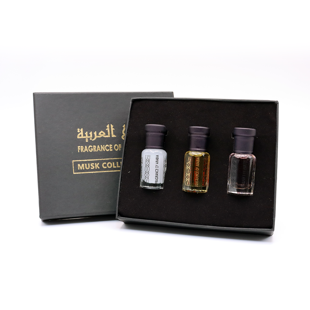 Musk Collection – Arab Money, Crown Musk, White Musk – Fragrance of Arabia